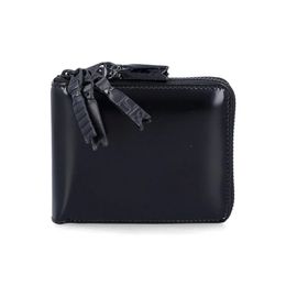 Comme des Gar&ccedil;ons Comme des Garcons Portemonnaies - Zipper Medley Wallet With Leather - Gr. unisize - in Schwarz - f&uuml;r Damen