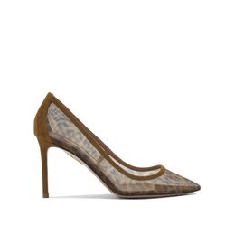 Aquazzura Hohe Schuhe - Animal Print Pumps 85Mm - Gr. 37 (EU) - in Grau - f&uuml;r Damen