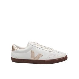 Veja Low-Top Sneaker - Volley Leather Sneakers, White And - Gr. 37 (EU) - in Grau - f&uuml;r Damen