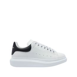 Alexander McQueen Low-Top Sneaker - Low-Top White Sneakers With Smooth Leather Finish - Gr. 41,5 (EU) - in Wei&szlig; - f&uuml;r Damen