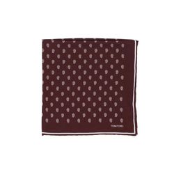 Tom Ford T&uuml;cher & Schals - All-Over Print Pocket Square &ndash; Dark Red - Gr. unisize - in Braun - f&uuml;r Damen