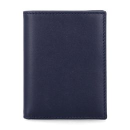 Comme des Gar&ccedil;ons Comme des Garcons Portemonnaies - Refined Bi-Fold Cardholder With Gold-Tone Logo Det - Gr. unisize - in Blau - f&uuml;r Damen