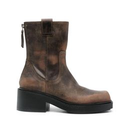 Vic Mati&eacute; Vic Mati&eacute; Stiefel - Vintage-Inspired Cookie Brown Ankle Boots - Gr. 36 (EU) - in Schwarz - f&uuml;r Damen