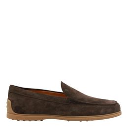Tod's Tod's Loafer - Moccasin-Inspired Brown Suede Loafers With Texture - Gr. 9_5 - in Schwarz - f&uuml;r Damen
