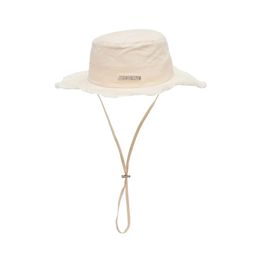 Jacquemus Caps & M&uuml;tzen - Le Bob Artichaut Cotton Hat - Gr. 58 - in Wei&szlig; - f&uuml;r Damen