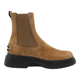 Tod's Tod's Stiefel - Boots With Suede Upper And Sole - Gr. 38,5 (EU) - in Braun - f&uuml;r Damen