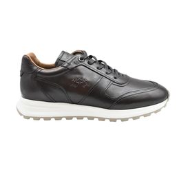 La Martina Low-Top Sneaker - Dark Brown Leather Low-Top Sneakers - Gr. 41 (EU) - in Grau - f&uuml;r Damen