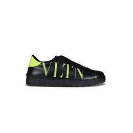 Valentino Garavani Low-Top Sneaker - Low-Top Sneakers With Fluorescent Logo - Gr. 41 (EU) - in Schwarz - f&uuml;r Damen