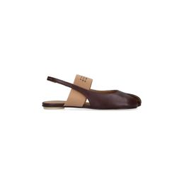 MM6 Rounded-Toe Minimal Flats &ndash; Brown - Gr. 40 (EU) - in Braun