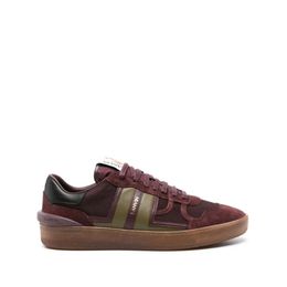 Lanvin Low-Top Sneaker - Bordeaux Red And Olive Green Calf Leather Sneakers - Gr. 41 (EU) - in Braun - f&uuml;r Damen