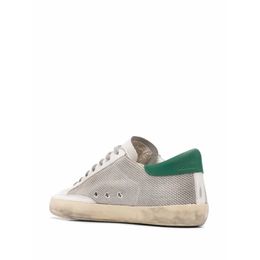 Golden Goose Deluxe Brand Golden Goose Low-Top Sneaker - Textured Silk And Nylon Low-Top Sneakers - Gr. 43 (EU) - in Grau - f&uuml;r Damen