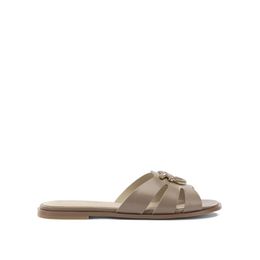 Pinko Sandalen - Open-Toe Brown Sandals With Cage Design - Gr. 38 (EU) - in Braun - f&uuml;r Damen