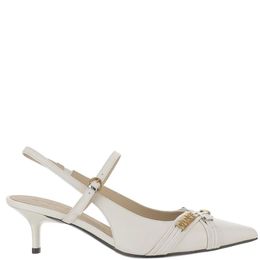 Pinko Sandalen - Pointed Toe Slingbacks With Adjustable Strap Closu - Gr. 37 (EU) - in Wei&szlig; - f&uuml;r Damen