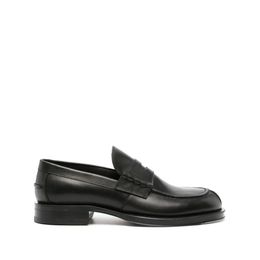 Lanvin Loafer - Penny-Slot Leather Loafers - Gr. 42 (EU) - in Schwarz - f&uuml;r Damen