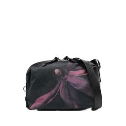 Dries Van Noten Hobo Bags - Rectangular Bags With Dark Floral Print - Gr. unisize - in Schwarz - f&uuml;r Damen