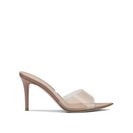 Gianvito Rossi Slipper & Pantoletten - "Elle 85 Mm" Mules - Gr. 40 (EU) - in Beige - f&uuml;r Damen