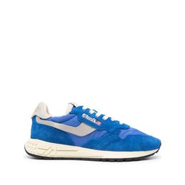 Autry Low-Top Sneaker - Panelled Suede Sneakers With Contrasting Details - Gr. 40 (EU) - in Blau - f&uuml;r Damen