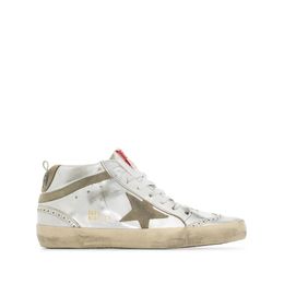 Golden Goose Deluxe Brand Golden Goose Low-Top Sneaker - Metallic Silver Silk And Nylon Sneakers - Gr. 37 (EU) - in Grau - f&uuml;r Damen