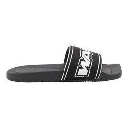 Alexander Wang Black Slide Sandals With Bold Lettering - Gr. 35 (EU) - in Schwarz