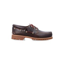 Timberland Loafer - 3-Eye Lug Boat Shoes With Handsewn Leather Craftsm - Gr. 9_5 - in Grau - f&uuml;r Damen