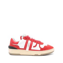 Lanvin Low-Top Sneaker - Color-Blocked Crimson Red And White Sneakers - Gr. 36 (EU) - in Beige - f&uuml;r Damen