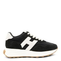 Hogan Low-Top Sneaker - Black And White Leather Sneakers - Gr. 38,5 (EU) - in Schwarz - f&uuml;r Damen