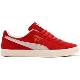 Puma Low-Top Sneaker - Puma Clyde OG Red Puma White - Gr. 42 (EU) - in Wei&szlig; - f&uuml;r Damen