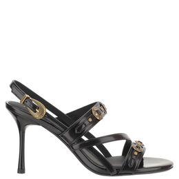 Pinko Sandalen - High-Heeled Sandals With Gold-Tone Detailing - Gr. 36 (EU) - in Grau - f&uuml;r Damen
