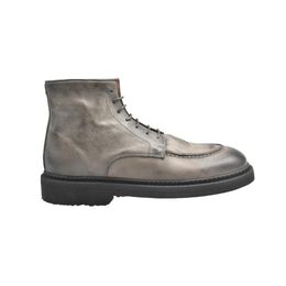 PANTANETTI Stiefel - Rugged High-Top Boots With Distressed Leather Uppe - Gr. 42 (EU) - in Grau - f&uuml;r Damen
