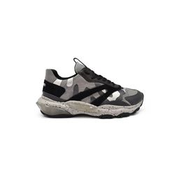 Valentino Garavani Low-Top Sneaker - Bounce Camouflage Sneakers - Gr. 42,5 (EU) - in Grau - f&uuml;r Damen