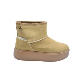 Janet & Janet Janet & Janet Stiefel - Suede Ankle Boots With Thick Platform Sole - Gr. 40 (EU) - in Braun - f&uuml;r Damen