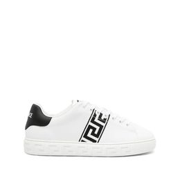 Versace Low-Top Sneaker - Calf Leather Low-Top Sneakers - Gr. 40 (EU) - in Wei&szlig; - f&uuml;r Damen
