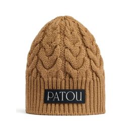 Patou Caps & M&uuml;tzen - Cable Knit Hat - Gr. ONE SIZE - in Braun - f&uuml;r Damen