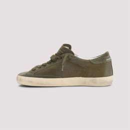 Golden Goose Deluxe Brand Golden Goose Low-Top Sneaker - Worn-In Olive Green Low-Top Sneakers - Gr. 44 (EU) - in Grau - f&uuml;r Damen