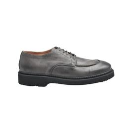 PANTANETTI Moc Toe Lace-Up Shoes With Leather Upper - Gr. 40 (EU) - in Grau