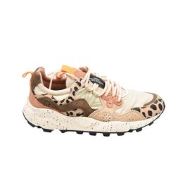 Flower Mountain Low-Top Sneaker - Multicolor Lace-Up Sneakers With Sole - Gr. 40 (EU) - in Beige - f&uuml;r Damen