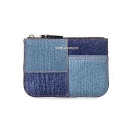 Comme des Gar&ccedil;ons Comme des Garcons Portemonnaies - Denim Effect Leather Pouch - Gr. unisize - in Blau - f&uuml;r Damen