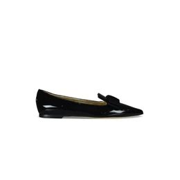 Jimmy Choo Patent Leather Ballerinas With Front Knot - Gr. 35,5 (EU) - in Schwarz