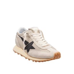 Golden Goose Deluxe Brand Golden Goose Low-Top Sneaker - Running Marathon In Fabric And Suede Color Beige A - Gr. 36 (EU) - in Beige - f&uuml;r Damen