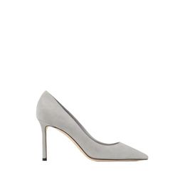 Jimmy Choo Hohe Schuhe - Pointed Toe Suede Pumps - Gr. 39 (EU) - in Grau - f&uuml;r Damen