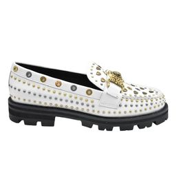 Studded Low-Top Shoes With Sole - Gr. 37 (EU) - in Wei&szlig;