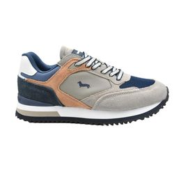 Harmont & Blaine Harmont & Blaine Low-Top Sneaker - Beige And Navy Suede Panel Sneakers - Gr. 40 (EU) - in Grau - f&uuml;r Damen