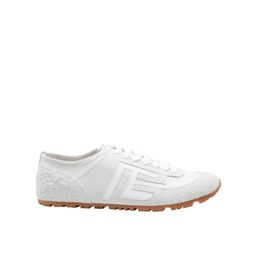 Balmain Low-Top Sneaker - Racer 45 Suede Sneakers, White - Gr. 37 (EU) - in Wei&szlig; - f&uuml;r Damen