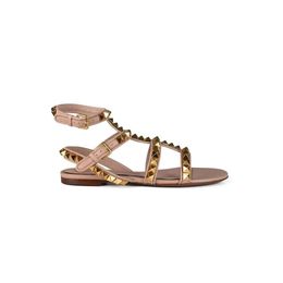 Valentino Garavani Sandalen - Rockstud Sandals - Gr. 36 (EU) - in Braun - f&uuml;r Damen