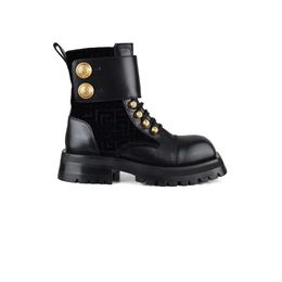 Balmain Stiefel - Ranger Army Boots - Gr. 36 (EU) - in Schwarz - f&uuml;r Damen