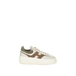 Hogan Low-Top Sneaker - H-Stripes Allacciato H Spezzata - Gr. 39 (EU) - in Beige - f&uuml;r Damen