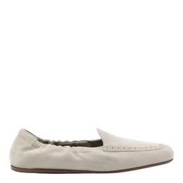Church's Perforated Suede Flat Shoes With Elasticized Back - Gr. 36,5 (EU) - in Grau