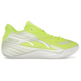 Puma Low-Top Sneaker - Puma All-Pro Nitro Lime Squeeze - Gr. 48,5 (EU) - in Wei&szlig; - f&uuml;r Damen