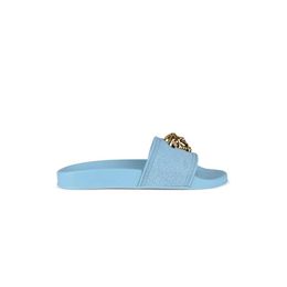 Versace Sandalen - Medusa Slides - Gr. 35 (EU) - in Blau - f&uuml;r Damen