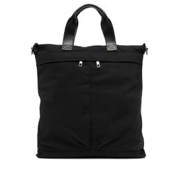GIANNI CHIARINI Shopper & Totes - Minimalist Black Tote Bag With Backpack Straps - Gr. unisize - in Schwarz - f&uuml;r Damen